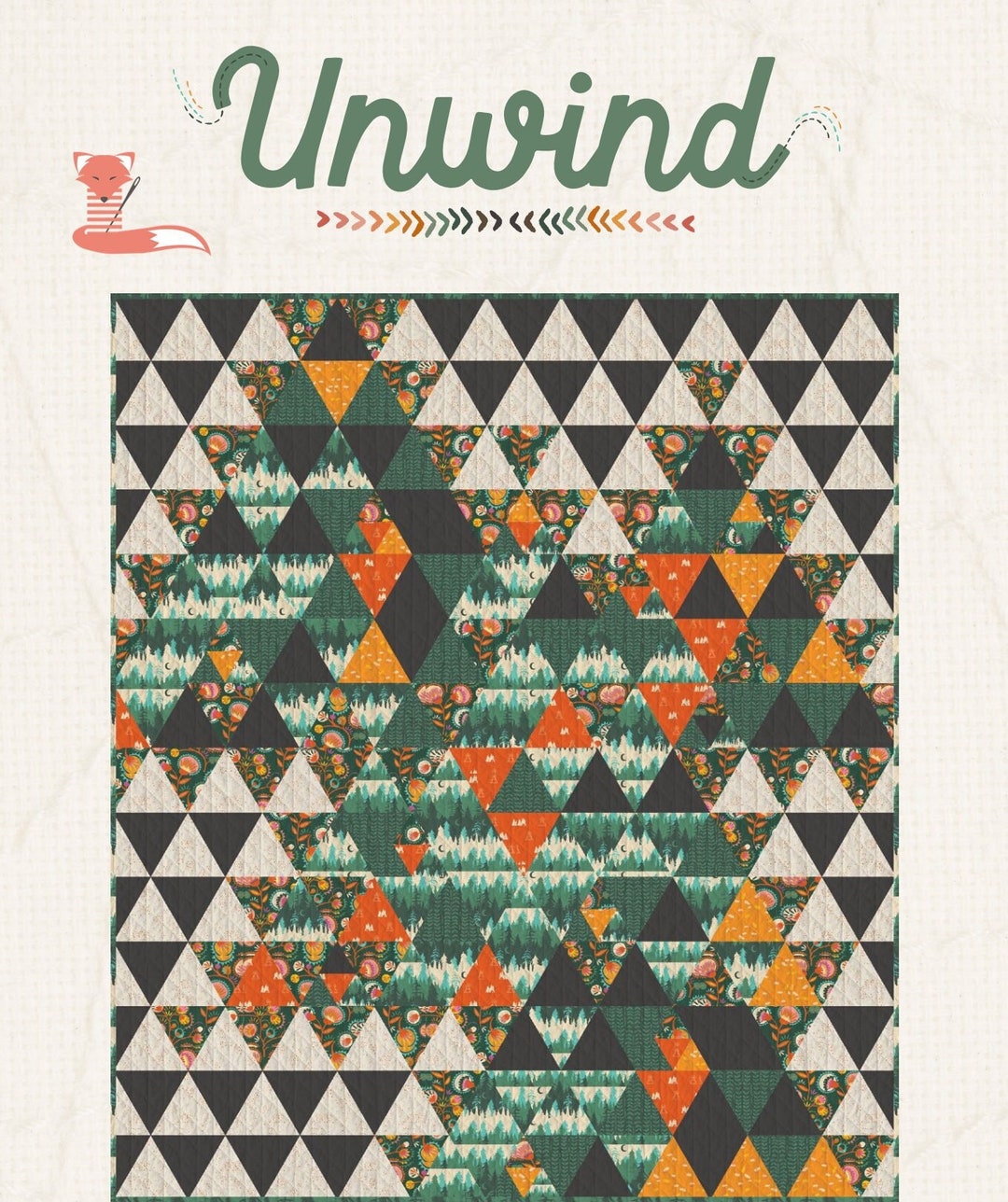 Unwind Quilt Kit, 73" × 84", Unwind Pattern, Jessica Simpson, Art ...