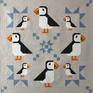 Puffin Star Quilt Pattern, Art East Quilting Co, AEPS0323 - Etsy