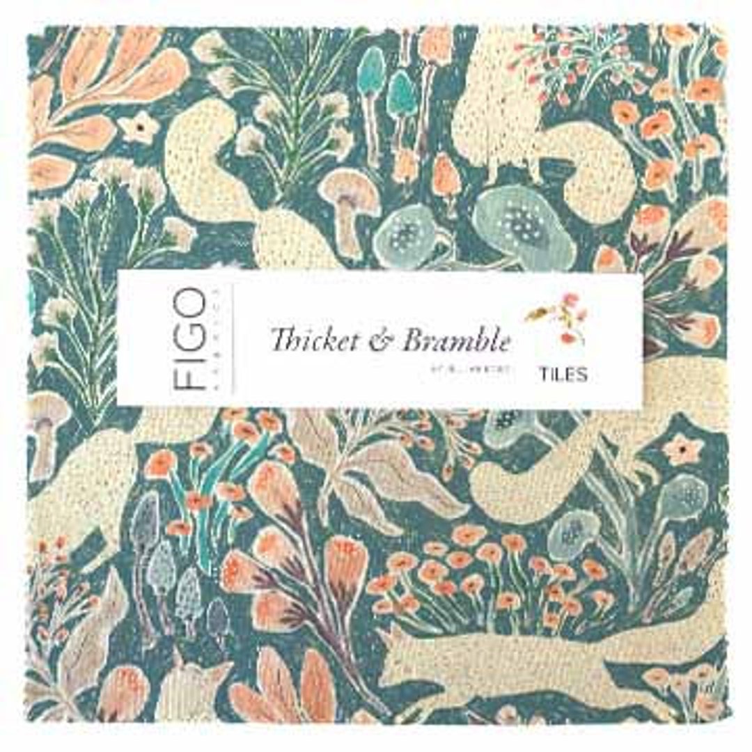 10" Square Pack, Thicket and Bramble, Figo Fabrics, Jill Labieniec, 100 ...