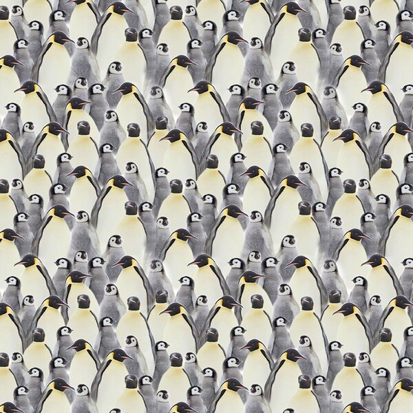 Penguin Fabric - Etsy