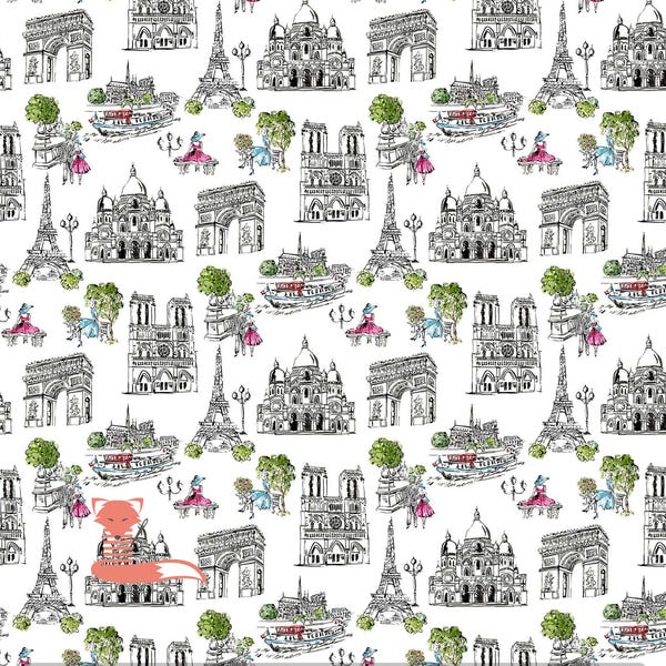 Paris Fabric - Etsy