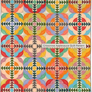 Crisscross Applesauce Quilt Pattern, Digital PDF Pattern, Sew Kind of ...