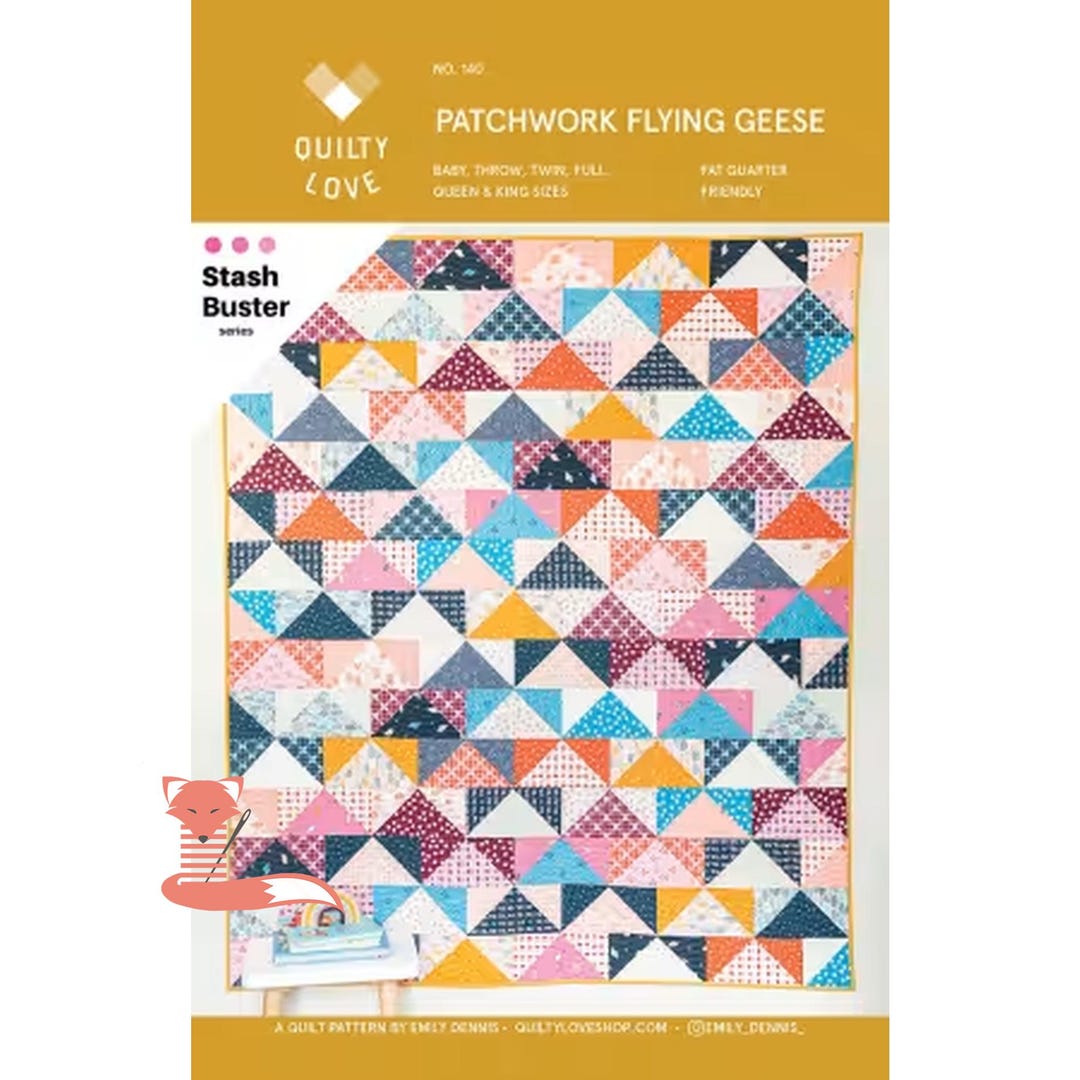 Patchwork Flying Geese Quilt Pattern, Quilty Love, Emily Dennis, #140 ...