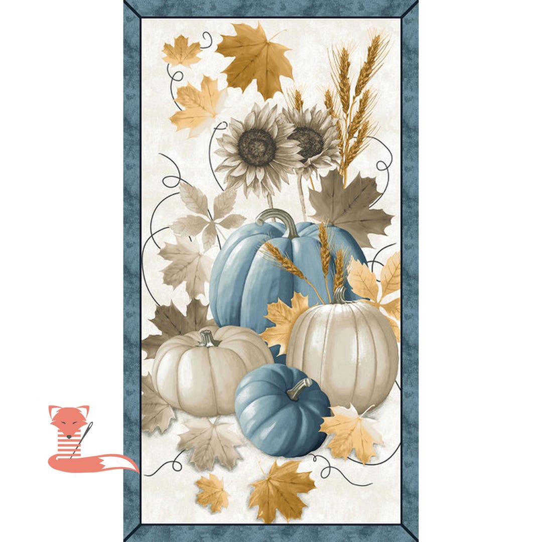 Autumn Vibes Pumpkin Panel, 24" Fabric Panel, Autumn Vibes, Running ...