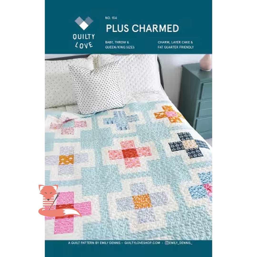 Plus Charmed Quilt Pattern, Quilty Love, Emily Dennis, #154 - Etsy
