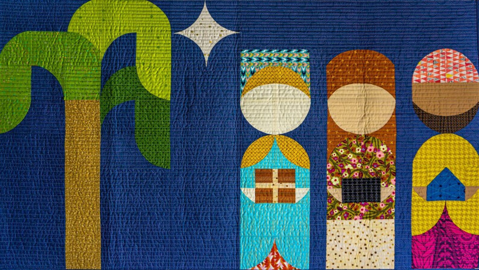 Starry Night Nativity Quilt Pattern, Digital PDF Pattern, Sew Kind of ...