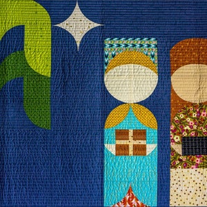 Starry Night Nativity Quilt Pattern, Digital PDF Pattern, Sew Kind of ...