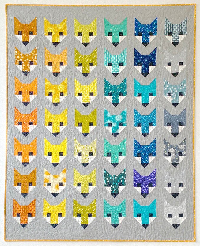 The Fancy Fox Quilt Pattern by Elizabeth Hartman - Etsy