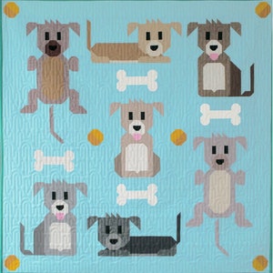 Tail Wags a Puppy Quilt Pattern, Art East Quilting Co, AETW1123 - Etsy