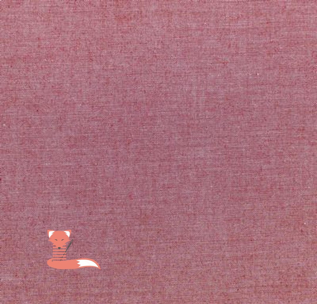 Red Chambray Fabric by Tilda Fabrics, 100% Cotton, TIL160001-V11 - Etsy