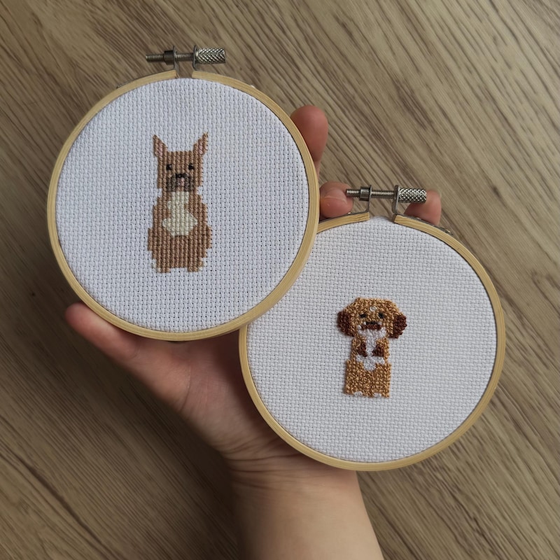 Dog in Cross Stitch - Etsy