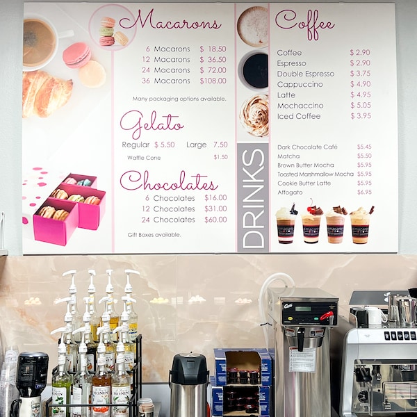 Cafe Menu Board - Etsy
