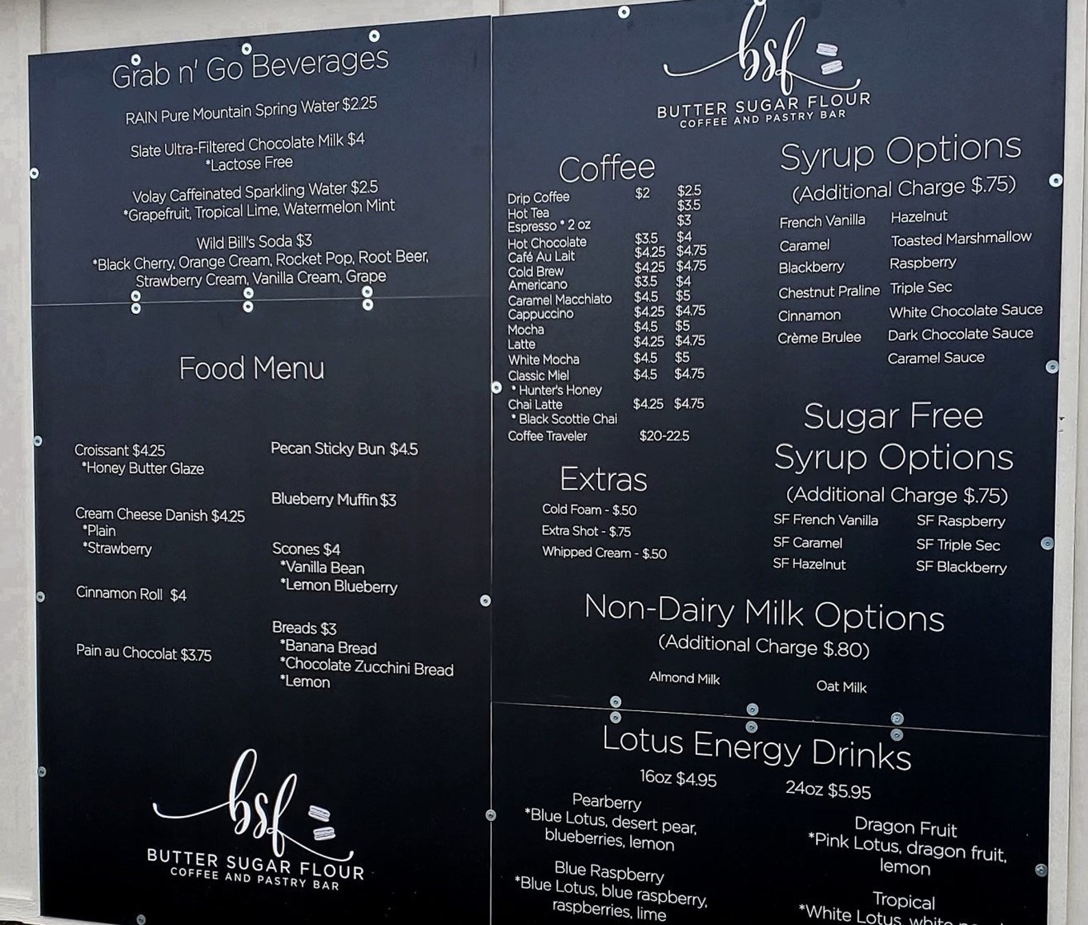 Custom Menu Board + Design Restaurant Cafe Coffee Shop Food Truck ...