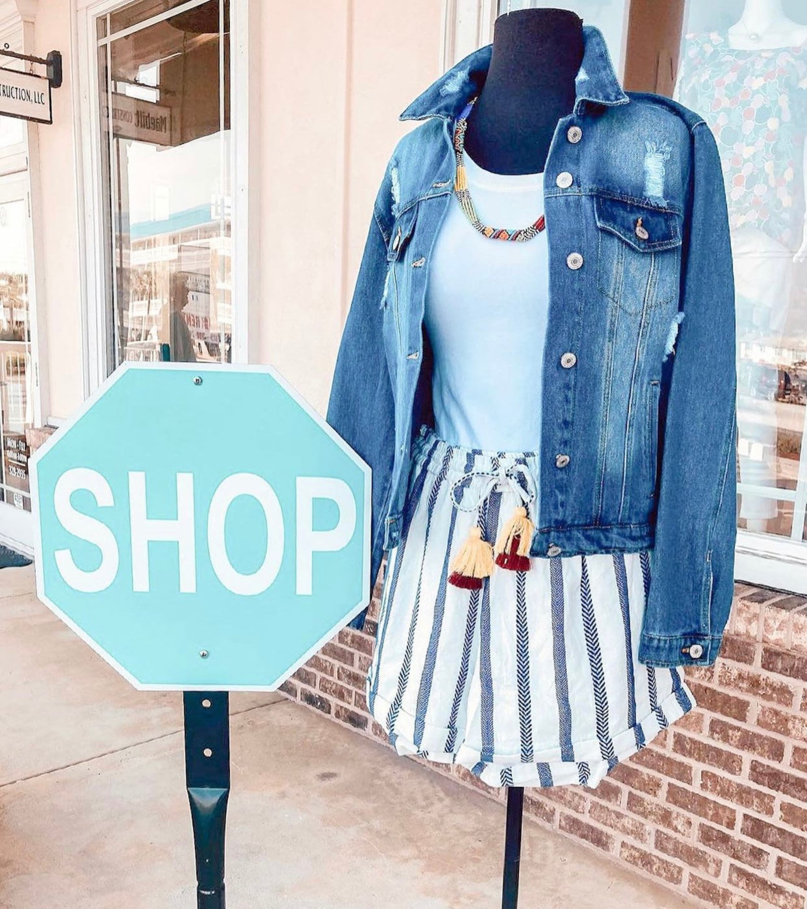 Stop & Shop Sign Boutique Storefront Retail Business Signage - Etsy