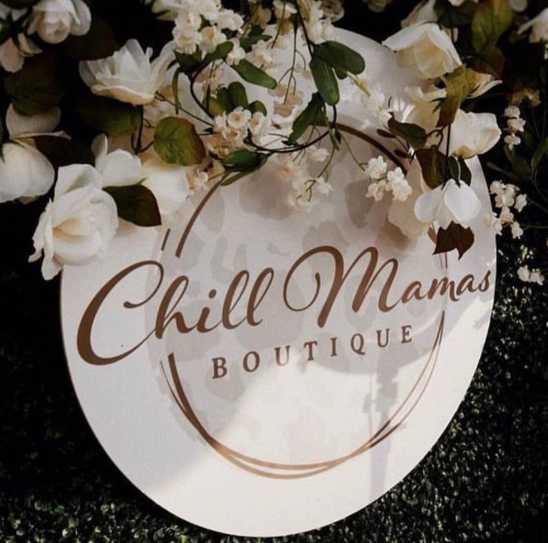 Custom Business Logo Sign Outdoor Round - Etsy