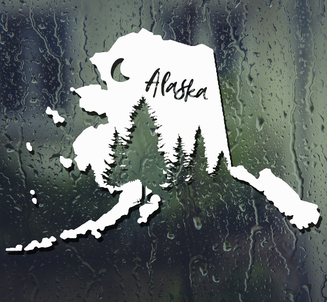 Alaska Decal home alaska or | Etsy
