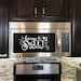 Microwave Decal Home Sweet Home Microwave Oven Kitchen Decal 12 X 5.5 ...