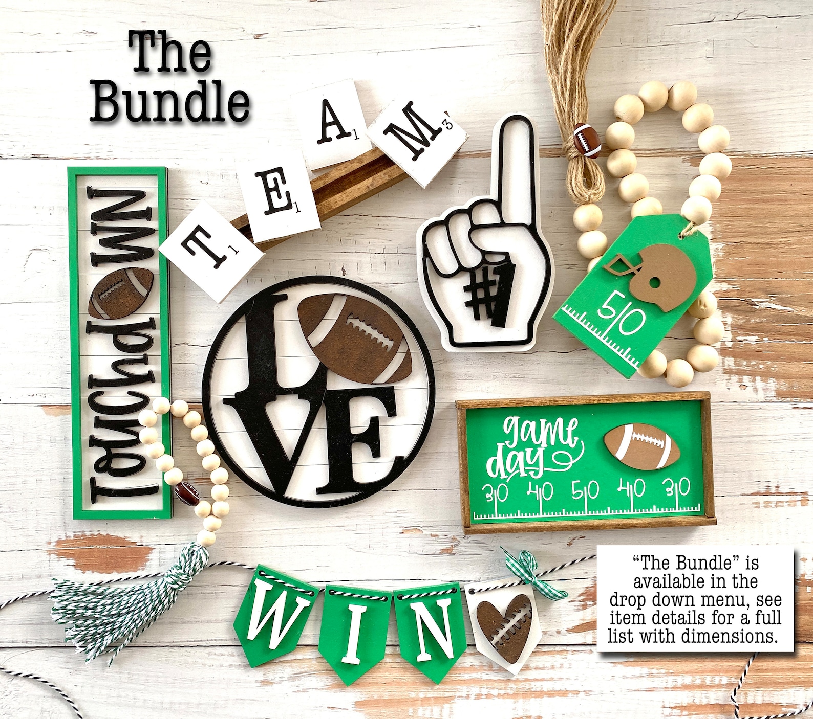 Football / Fall / Thanksgiving Themed Tiered Tray Set Bundle - Etsy