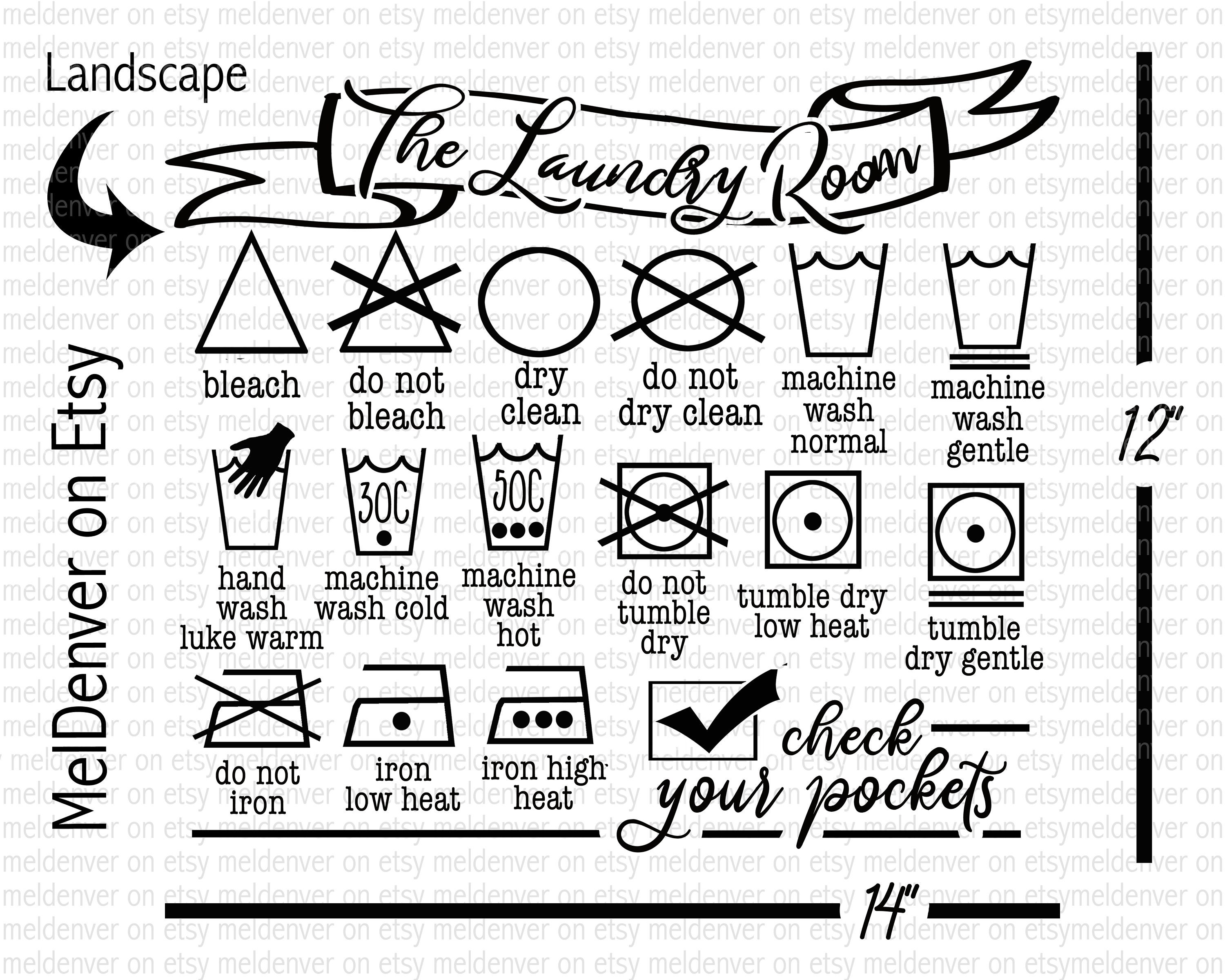 Laundry Room Decor Retro Style Farmhouse Laundry Tag - Etsy