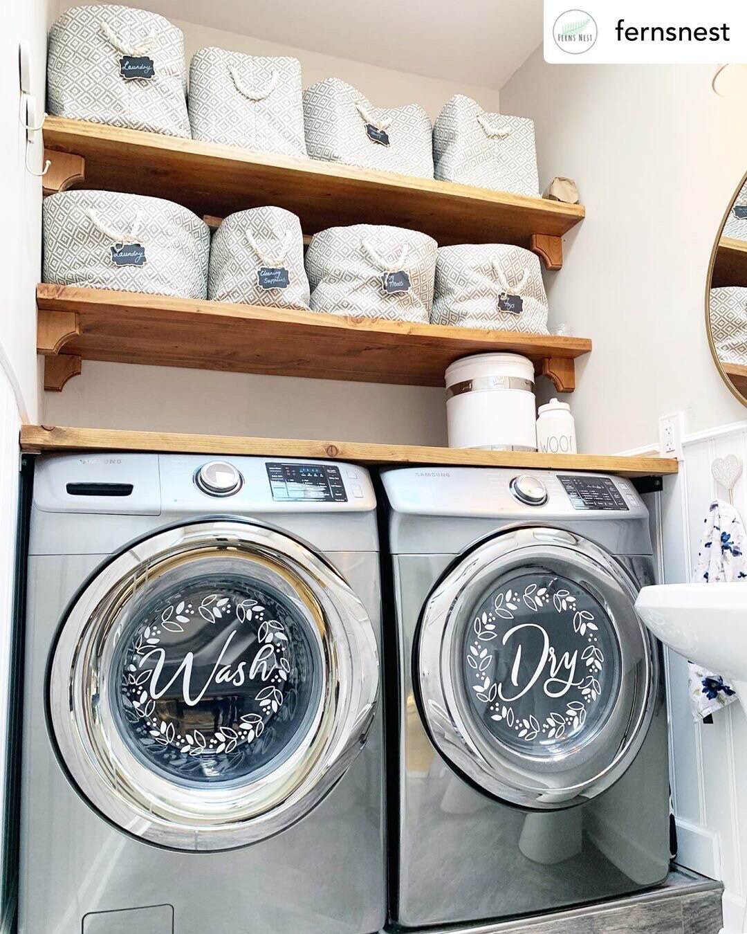 Home Décor Wall Décor Wall Decals & Murals Laundry Room Organization ...