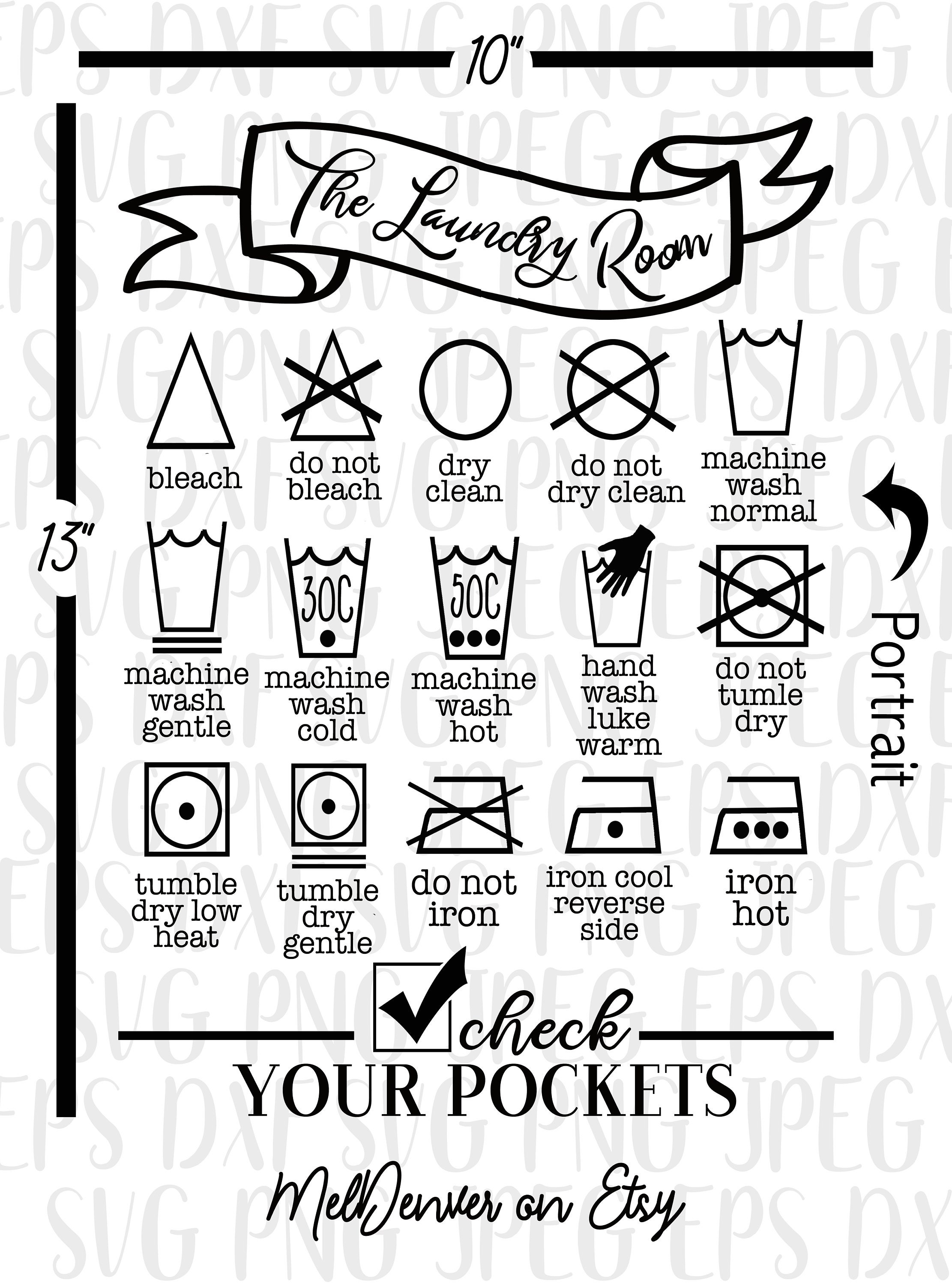 Laundry Room Decor Retro Style Farmhouse Laundry Tag - Etsy