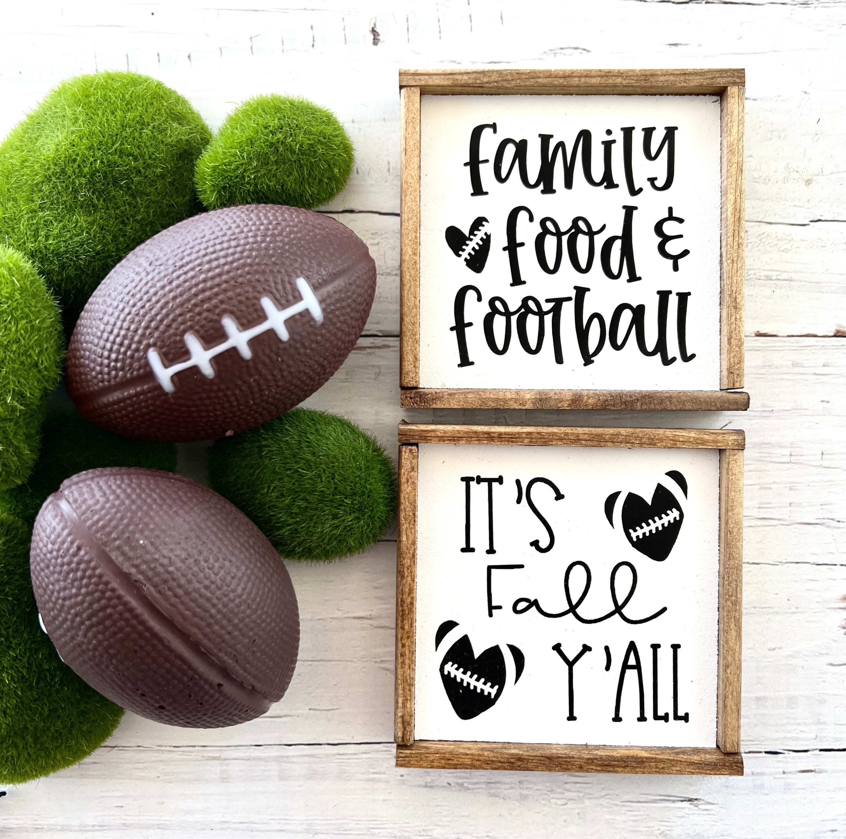 Neutral Black & White Football / Fall / Thanksgiving Tiered - Etsy