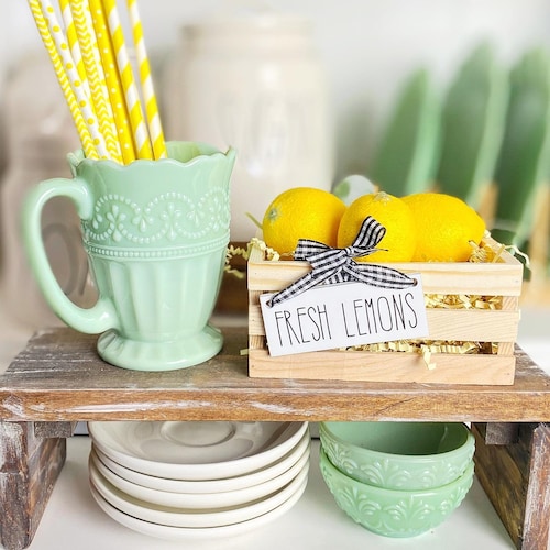 Fresh Lemons Crate Comes With 3 Lemons Sized for Tiered - Etsy