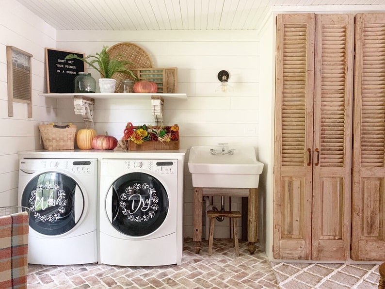 Laundry Room Decor wash dry Vinyl - Etsy Canada