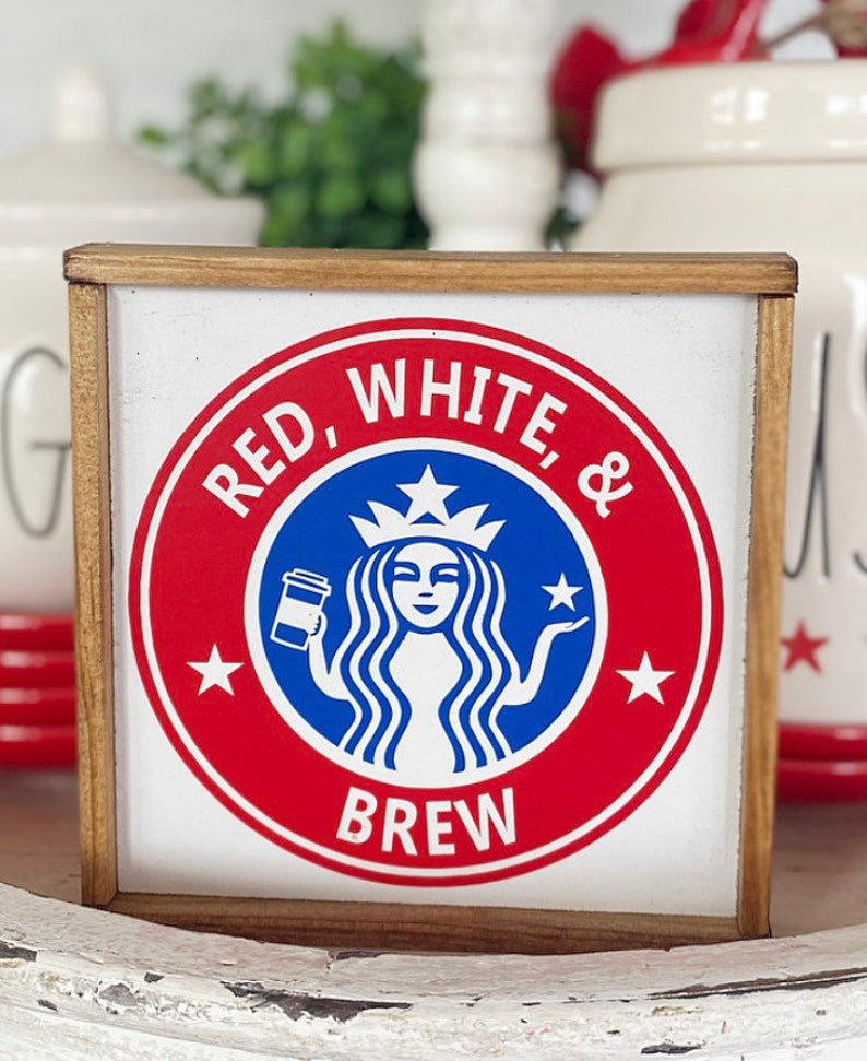 Coffee Sign, Coffee Bar 4th of July, Independence Day, Memorial Day ...