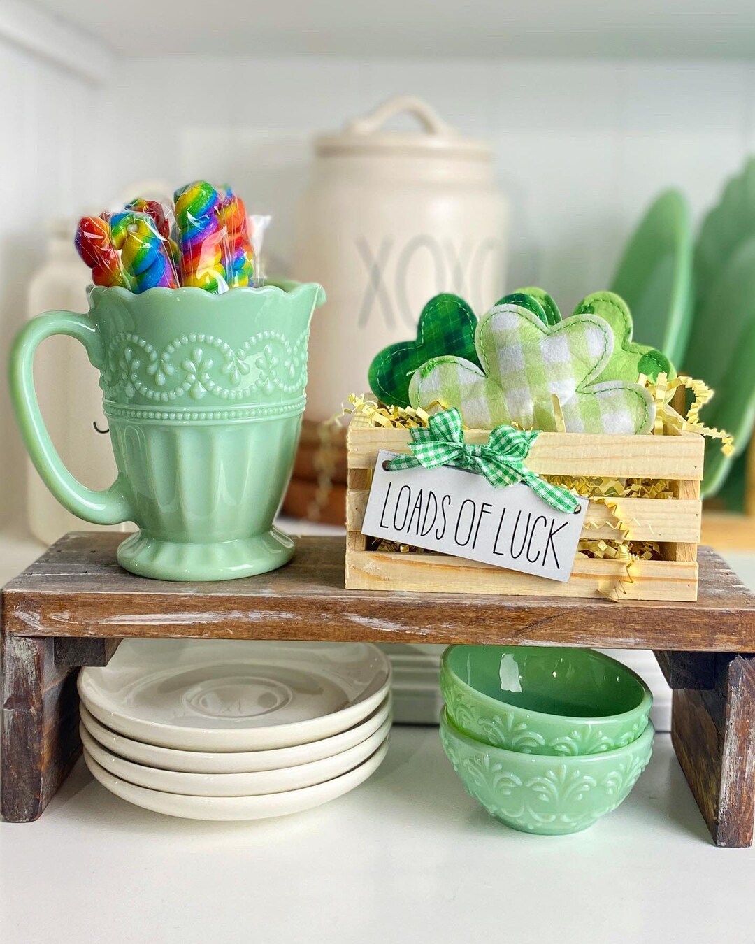 Loads of Luck Clover Crate Comes With 3 Fabrics Shamrocks - Sized for ...