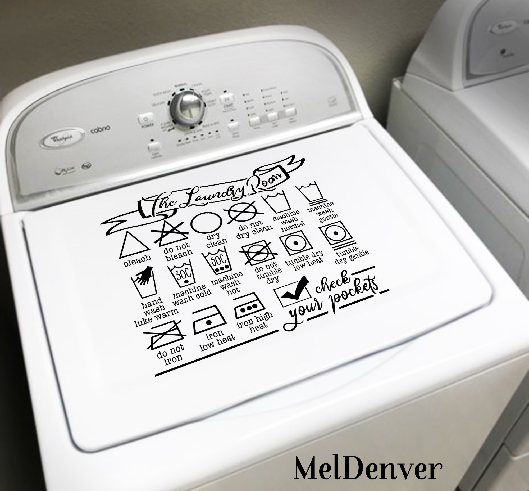 Laundry Room Decor Retro Style Farmhouse Laundry Tag - Etsy