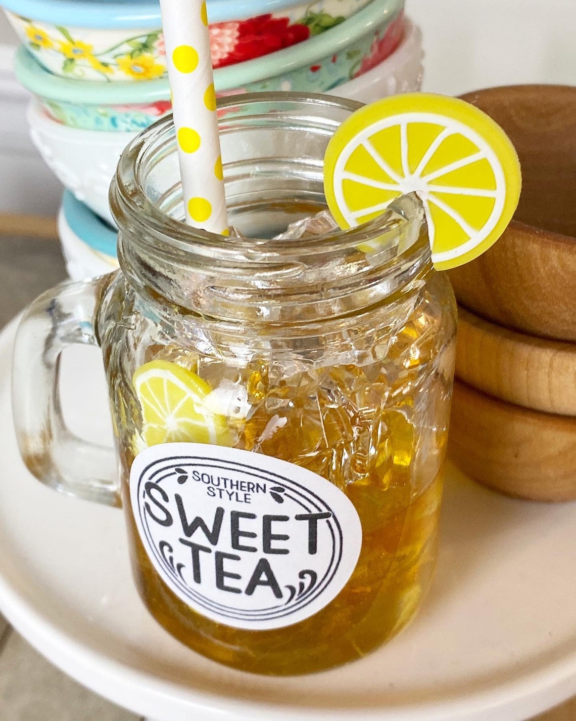 Retro / Vintage Faux Southern Style Sweet Tea in a Mason Jar - Etsy