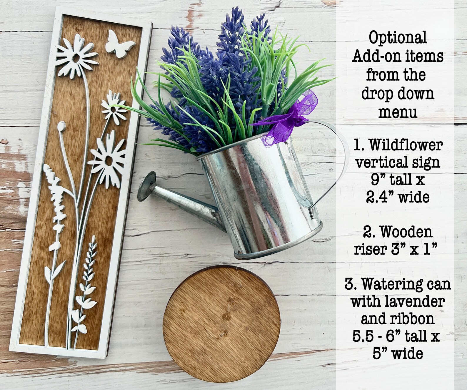 Lavender Flower Market Set, Adorable Addition to Your Farmhouse ...