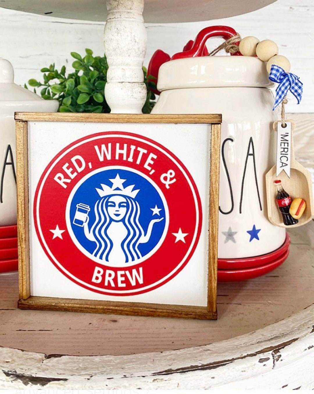 Coffee Sign, Coffee Bar 4th of July, Independence Day, Memorial Day ...