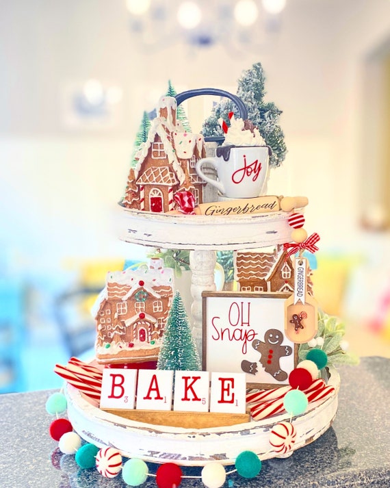 Gingerbread Coffee Bar Decor Faux Whip Mug Canister Scoop and - Etsy