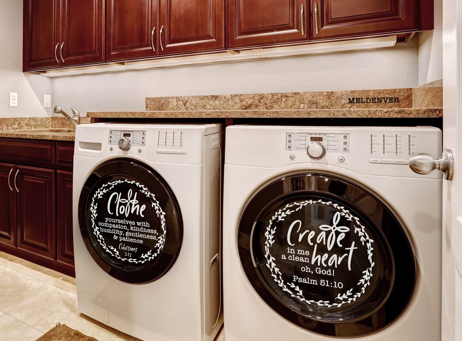 Clothe Yourself Colossians 3 12 & Create in Me Psalm 51 10 - Etsy