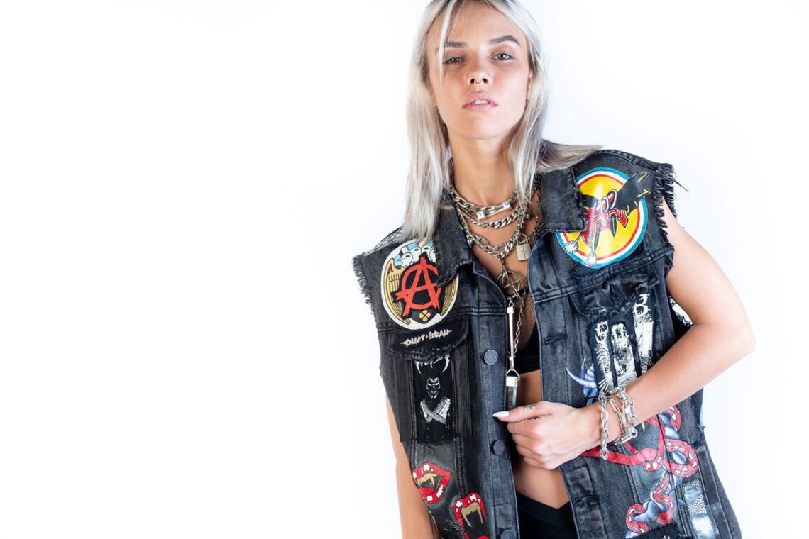 Dust and Beau X Erin Tate Cut off Denim Jacket Collaboration - Etsy Canada
