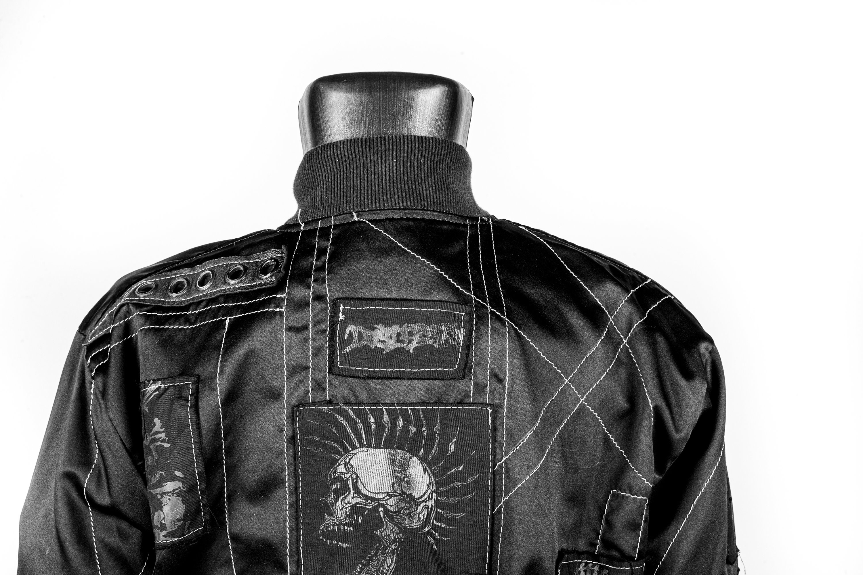 METAL PUNK BOMBER Jacket - Gothic jacket with skulls and METAL PUNK BOMBER Jacket - Gothic jacket with skulls and