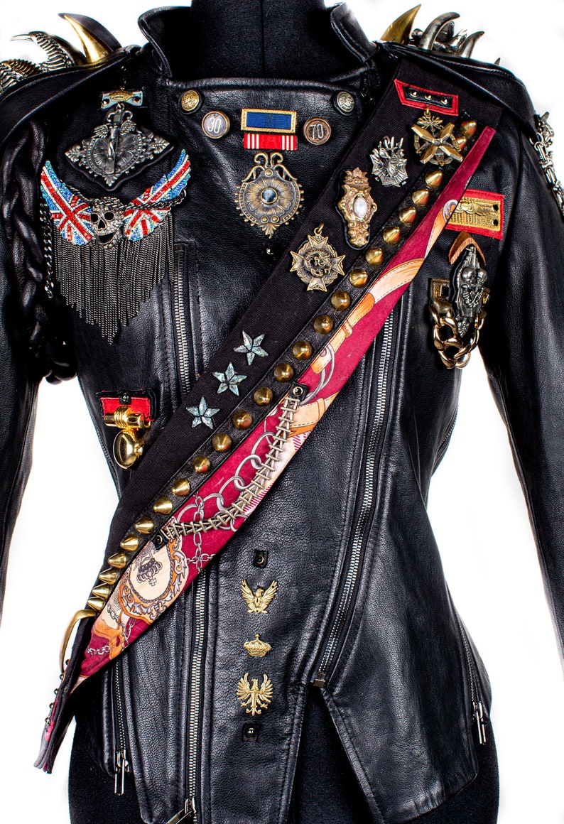 Villain Battle Grounds Cruella Inspired Chic Punk Leather Jacket - Etsy