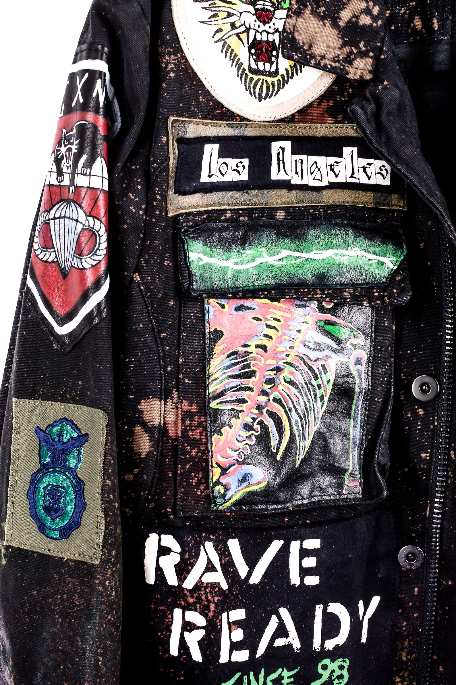 Cyberpunk Rave Dinosaur Dustandbeau X Nicecollective Men's Jacket - Etsy