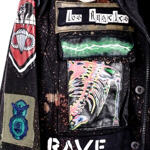 Cyberpunk Rave Dinosaur Dustandbeau X Nicecollective Men's Jacket - Etsy