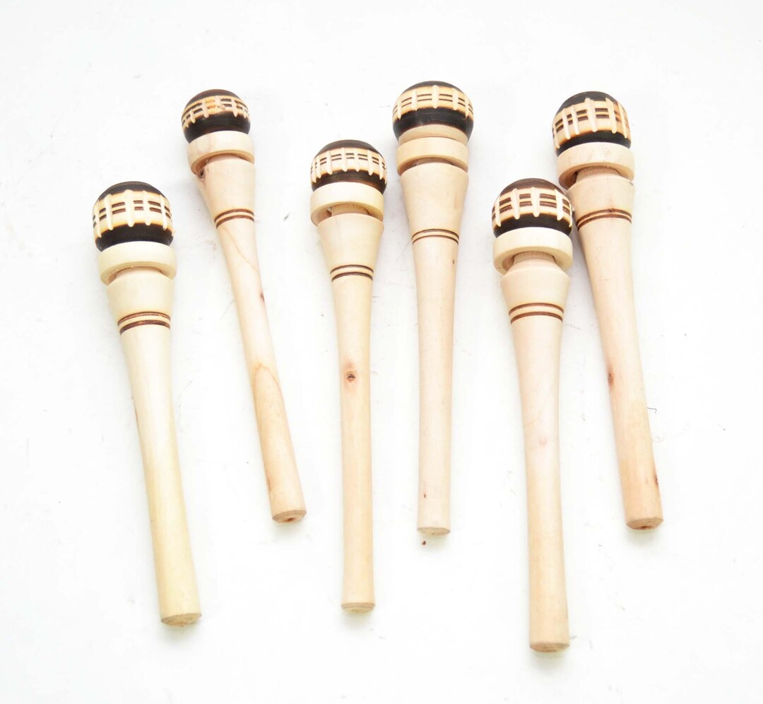 Set of 6-authentic Mexican Molinillo Wood Frother/whisk, Cup Size/mini ...