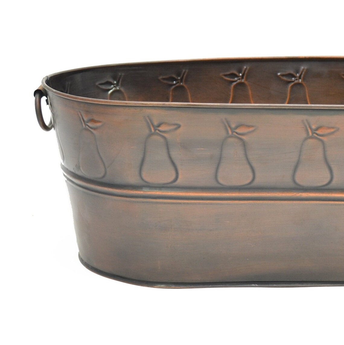 Oval Beverage Tub/bucket With a Pear Pattern Copperized - Etsy