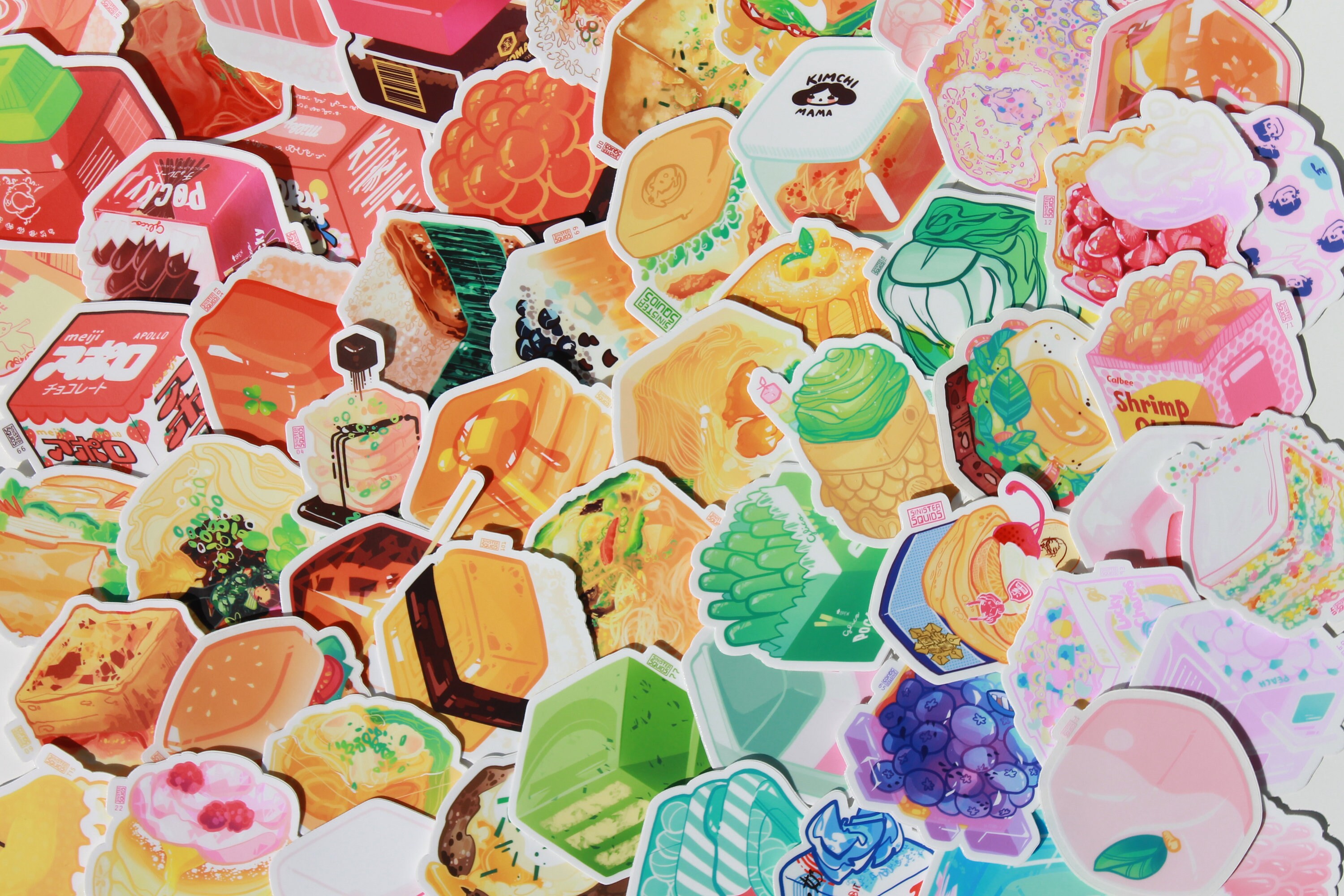 Food Cube Mystery Pack (4 Stickers)| Aesthetic Sticker Pack ...