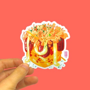 Takoyaki Japanese Street Food | 3" Waterproof Aesthetic Anime Stickers ...