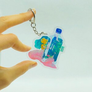 Aquarius | Zodiac Acrylic Keychains | Astrology |holographic Double ...