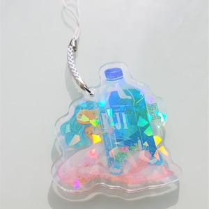 Aquarius | Zodiac Acrylic Keychains | Astrology |holographic Double ...