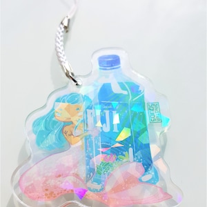 Aquarius | Zodiac Acrylic Keychains | Astrology |holographic Double ...