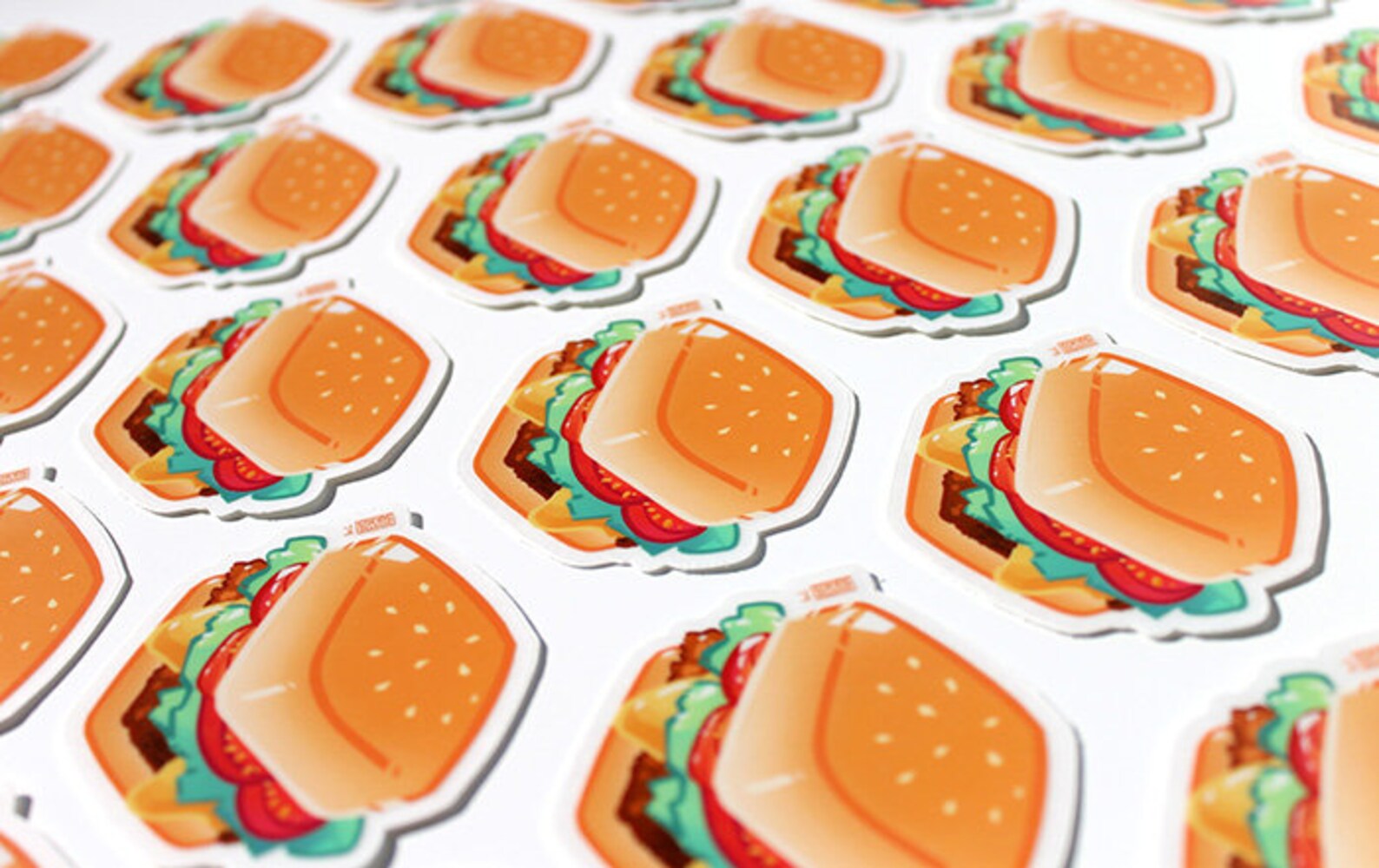 Burger Cube 3" Waterproof Aesthetic Anime Stickers | Otaku Gift for ...