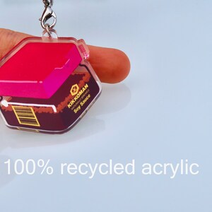 Kikkoman Soy Sauce Double Sided Food Cube Key Chain | 90s Anime ...